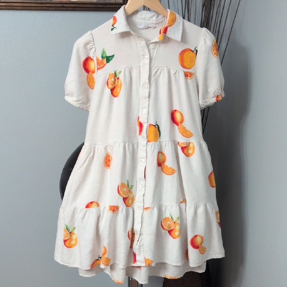 Jane and Delancey | Dresses | Jane And Delancey White Dress With Orange ...